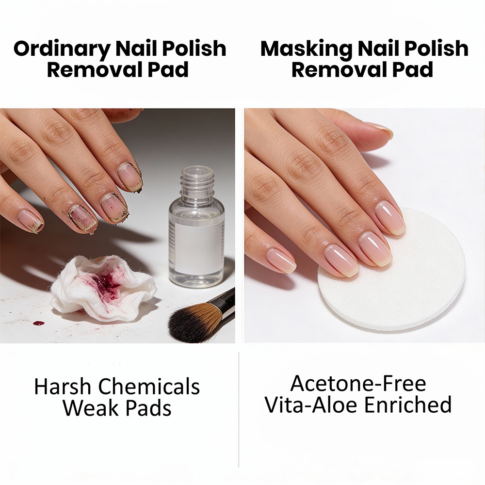 Natural Orange Nail Polish Remover Pads - MasKing Skin Care Beauty Store
